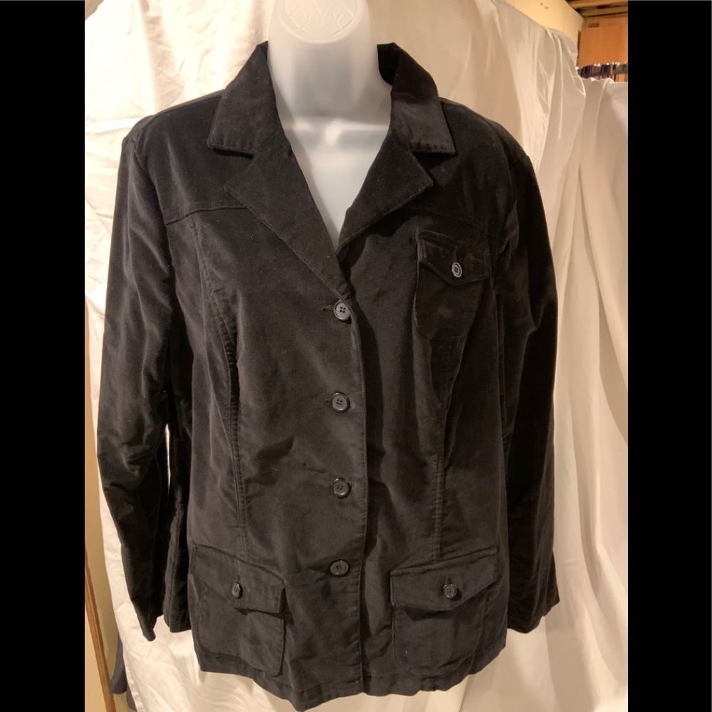 Style And Co Velvet Like Jacket - Gem